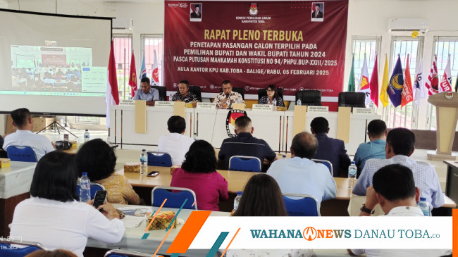 KPUD Toba Tetapkan Paslon Terpilih Pilkada, Effendi Napitupulu: Terima Kasih Bagi Masyarakat ...