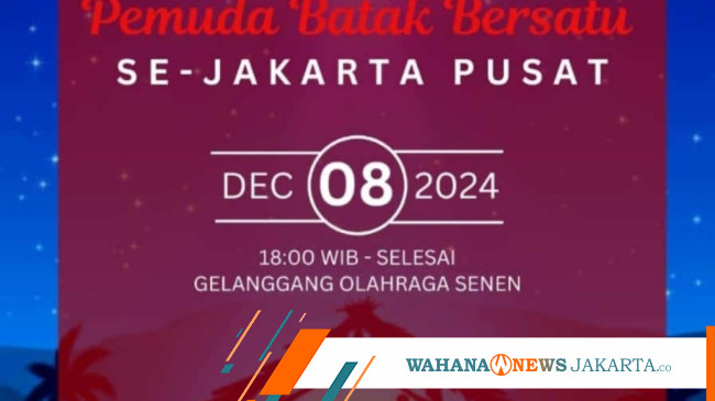 Hari Ini, Pemuda Batak Bersatu Jakpus Gelar Perayaan Natal 2024 di GOR ...