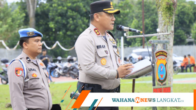 Apel Gelar Pasukan Operasi Mantap Brata Toba 2023-2024 - Wahana News Langkat