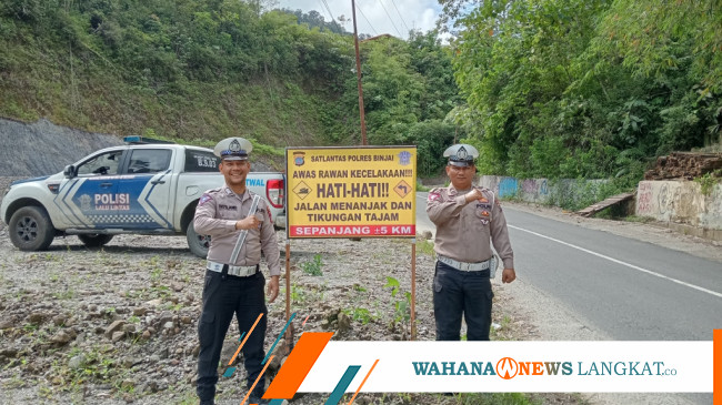 Jelang Natal 2024 dan Tahun Baru 2025, Sat lantas Polres Binjai pasang ...