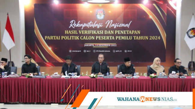 KPU Tetapkan 17 Parpol Lolos sebagai Peserta Pemilu 2024, Ini Daftarnya - Wahana News Nias