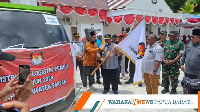 Penjabat Gubernur Papua Barat Lepas Pendistribusian Logistik Pilkada 2024 - Wahana News Papua Barat