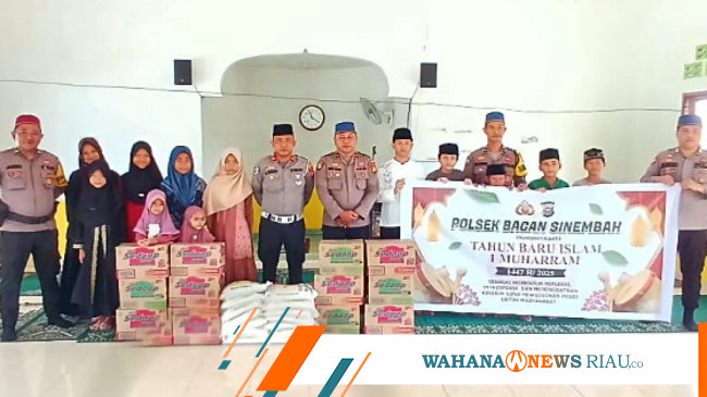 Peringati Tahun Baru Islam, Polsek Bagan Sinembah Gelar Bakti Sosial dan Santuni Anak Yatim ...