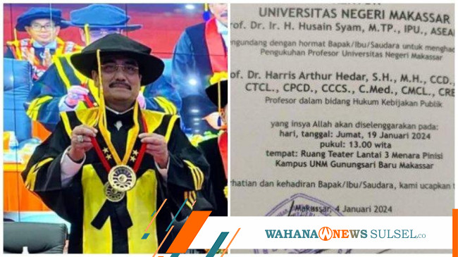 Usai Dikukuhkan Jadi Guru Besar UNM, Sosok Harris Arthur Hedar, Tokoh ...