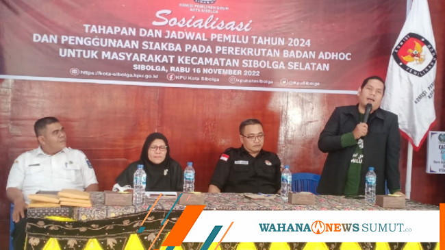 KPU Sibolga Sosialisasikan Tahapan Jadwal Pemilu 2024 dan Aplikasi ...