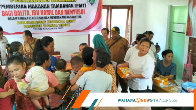 Dana Desa 2025: Pemdes Masundung Bagikan Makanan Tambahan Serta ...
