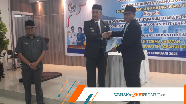 Serah Terima Jabatan Pj Bupati Tapanuli Utara Kepada Bupati dan Wakil ...