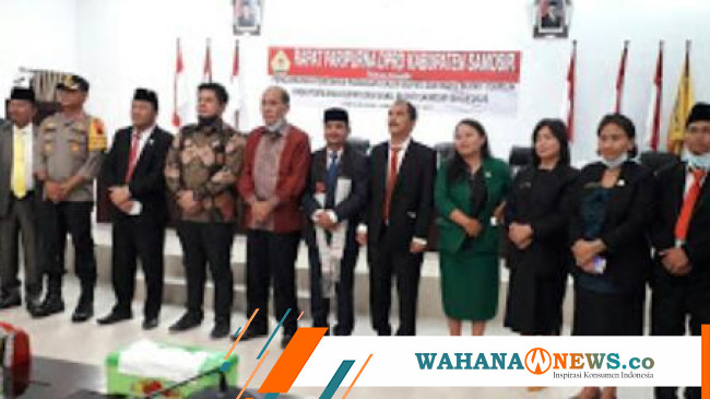 DPRD Samosir Gelar Paripurna Penetapan Bupati dan Wakil Bupati Terpilih - Wahana News