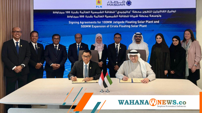 PLN dan Masdar Tandatangani MoU Pengembangan PLTS Terapung di Indonesia - Wahana News