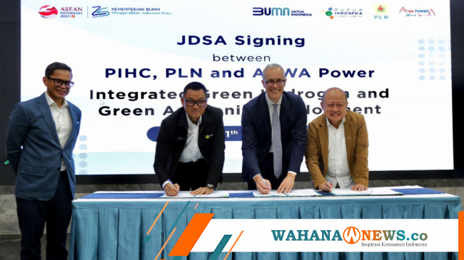 PLN, ACWA Power, Pupuk Indonesia Kerja Sama Kembangkan Green Hydrogen ...