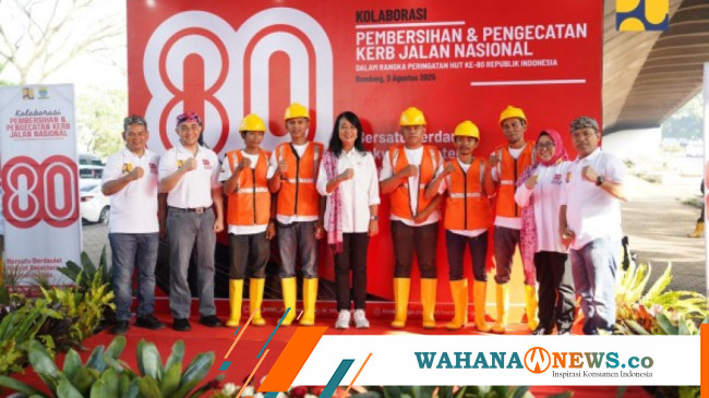 Kementerian PU Gelar Pembersihan dan Pengecatan Kerb Jalan Nasional ...