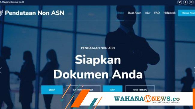 Pendataan Non-ASN di nonasn.bkn.go.id, Begini Cara Daftarnya! - Wahana News