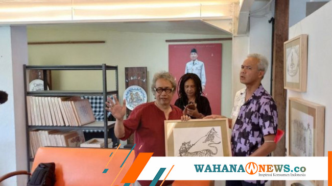 Main Ke Rumah Butet, Ganjar Pranowo Diberi Sketsa Macan - Wahana News