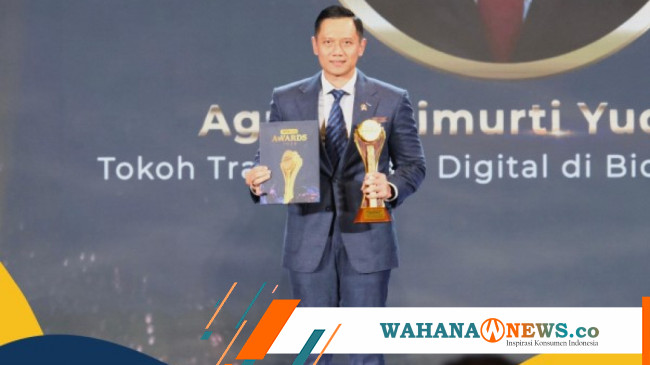 Menteri AHY Dinobatkan sebagai Tokoh Transformasi Digital di Bidang Pertanahan - Wahana News