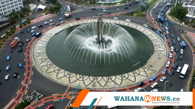Jelang Malam Tahun Baru 2023, Kondisi Bundaran HI Mulai Ramai - Wahana News